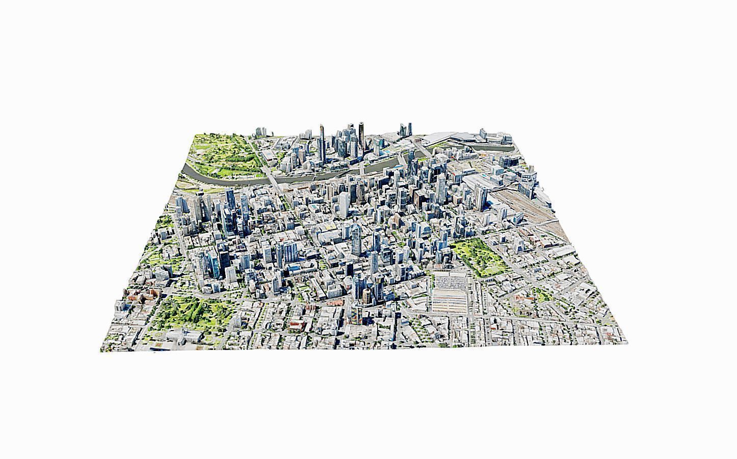 3D model Melbourne city VR / AR / low-poly | CGTrader