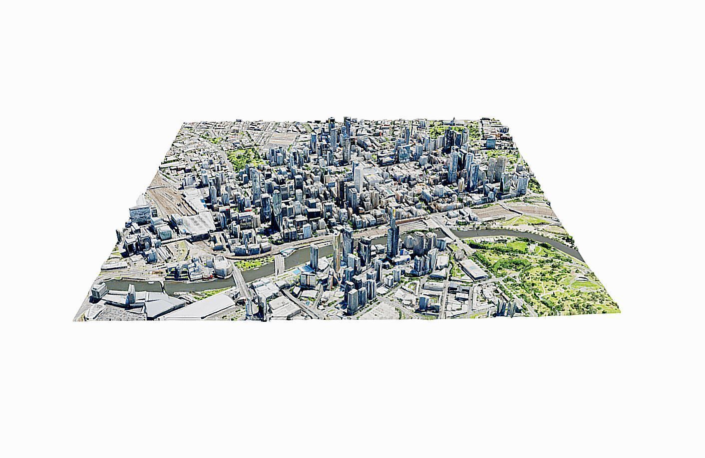 3D model Melbourne city VR / AR / low-poly | CGTrader