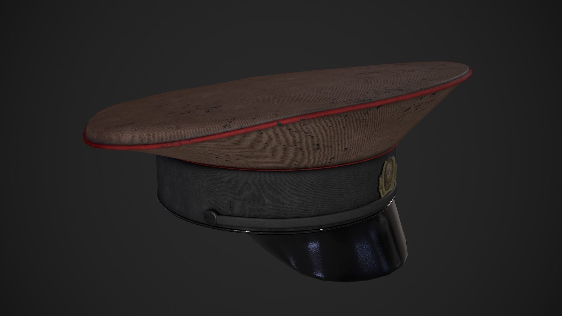 3D model Peaked cap USSR VR / AR / low-poly | CGTrader