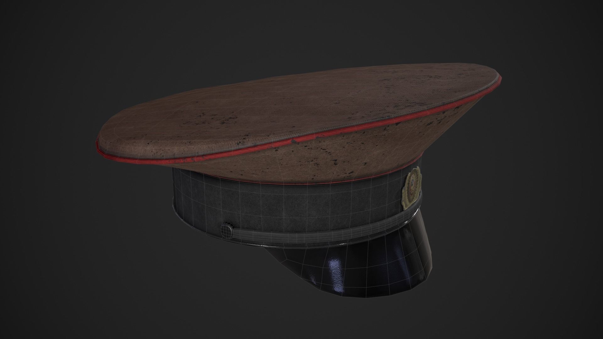3D model Peaked cap USSR VR / AR / low-poly | CGTrader