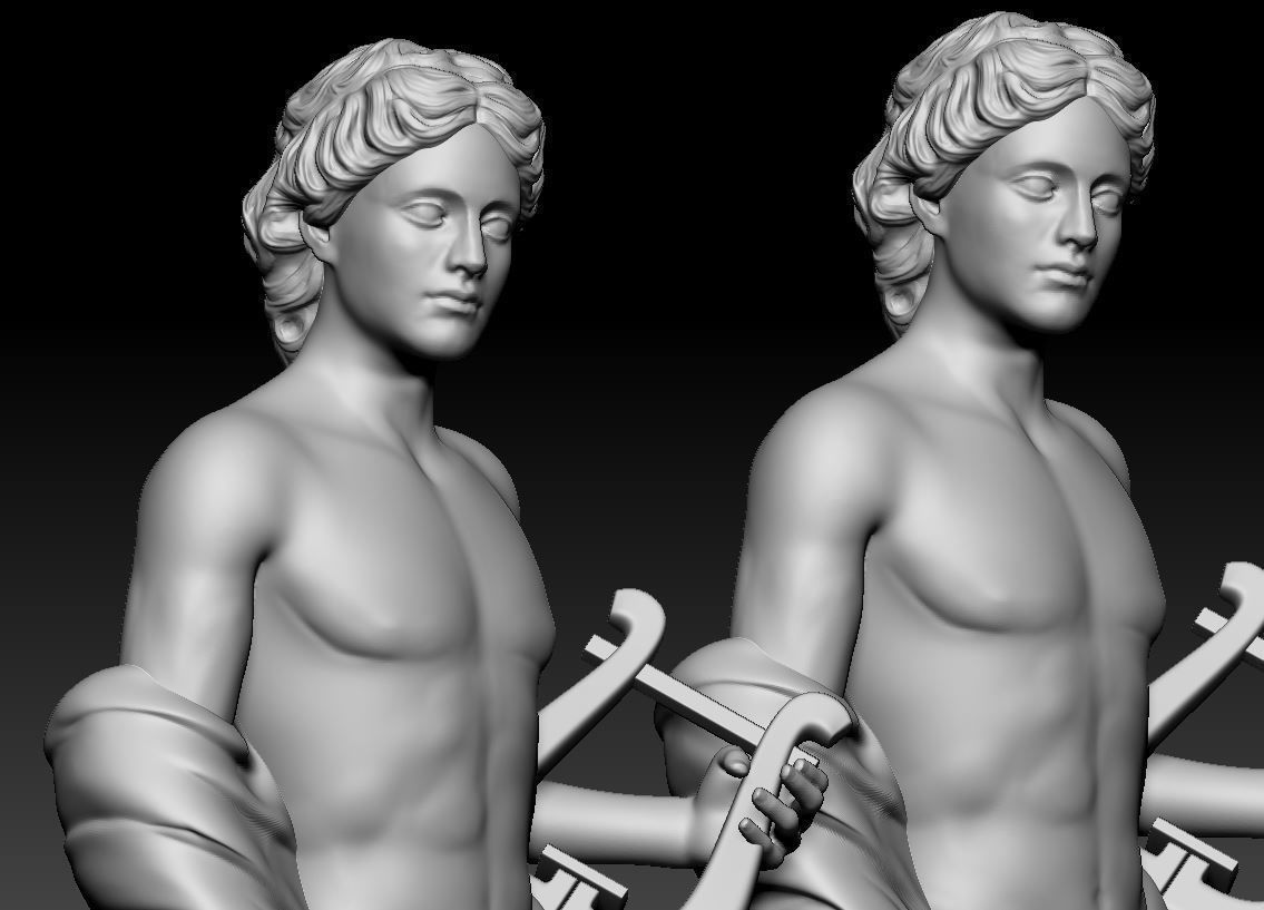 Apollo Statue 3D model | CGTrader