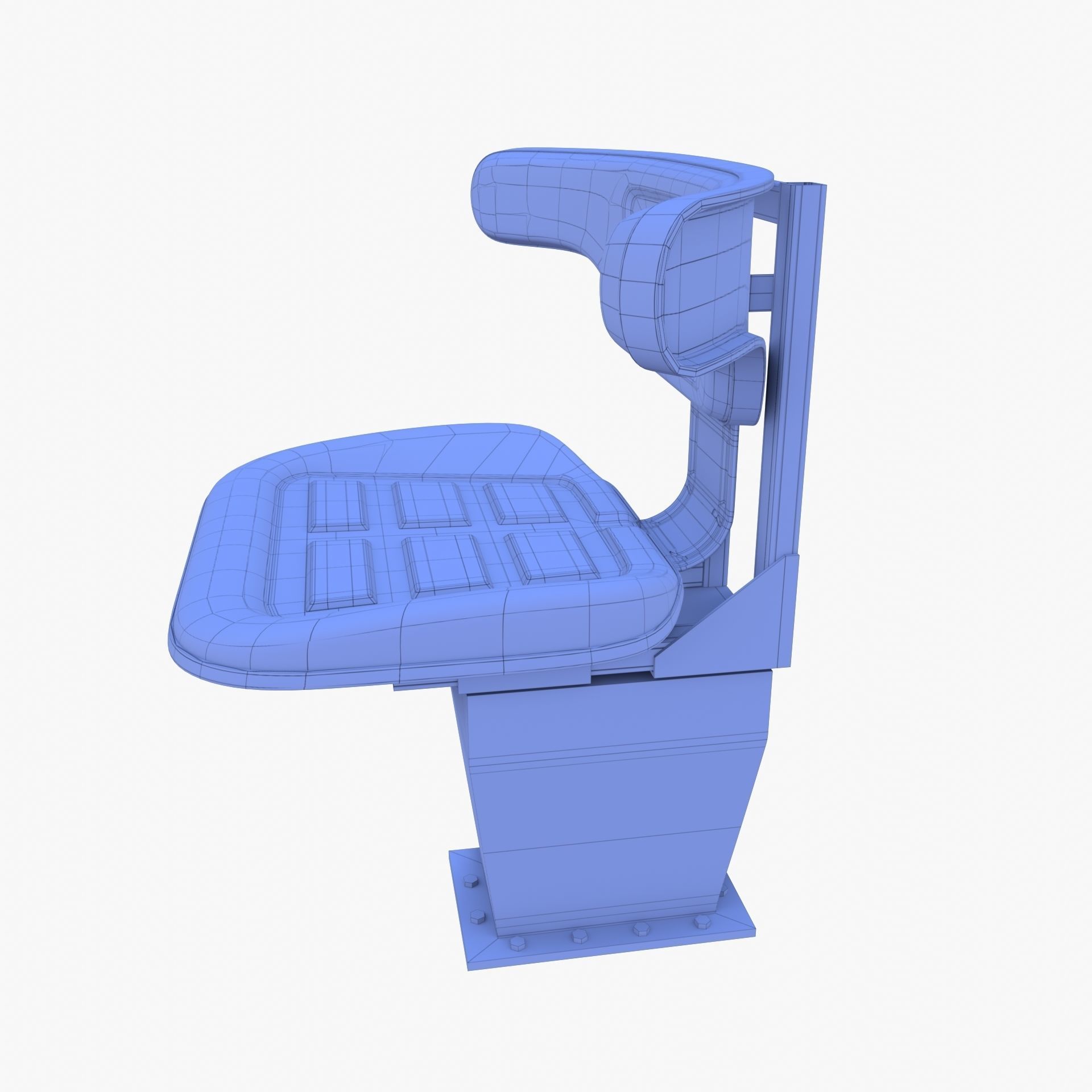 Tractor seat 3D model | CGTrader