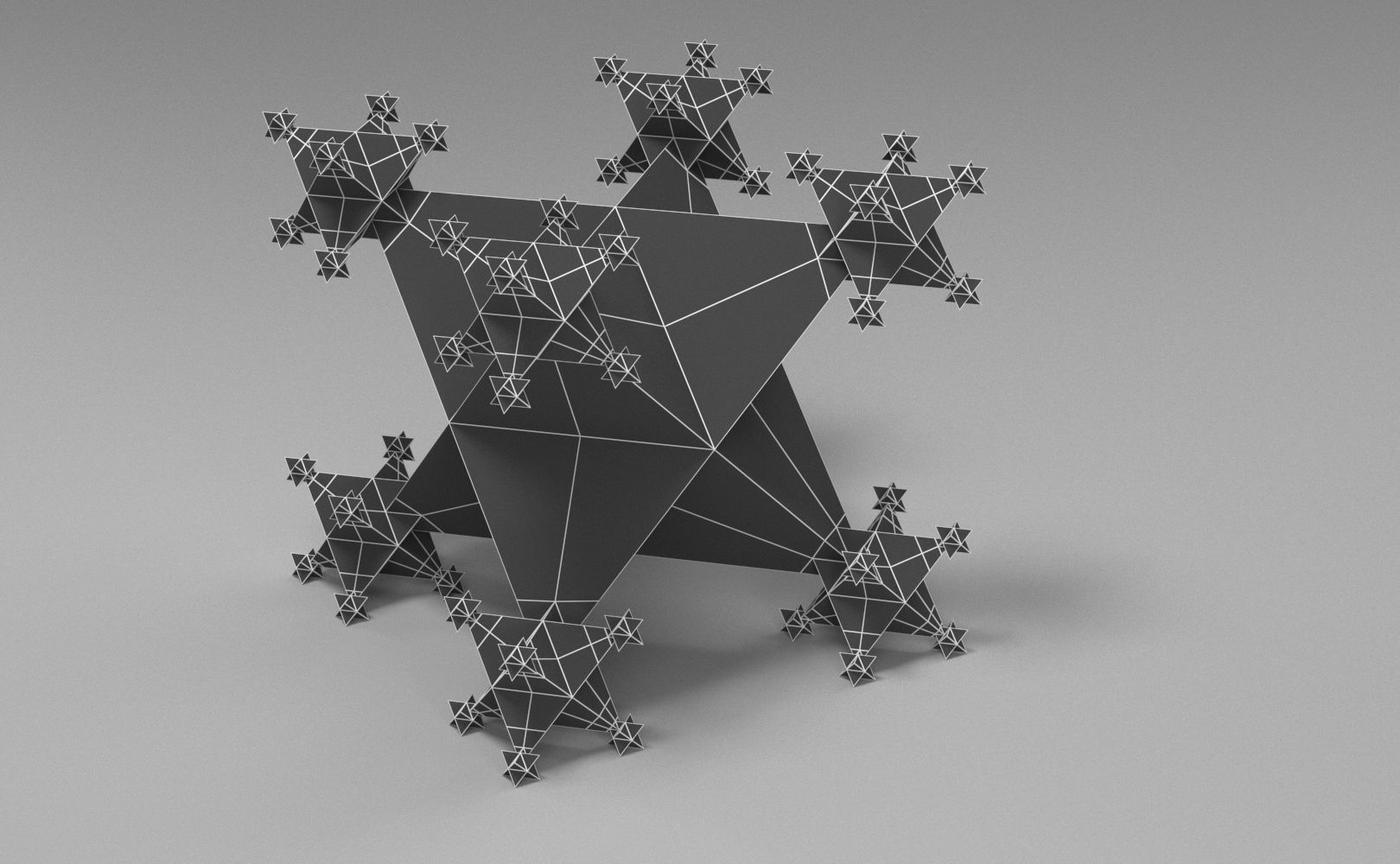 Tetrahedron Star 3D model 3D printable | CGTrader
