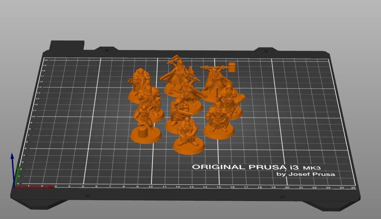 Dwarf Commando - DnD Set 3D model 3D printable | CGTrader