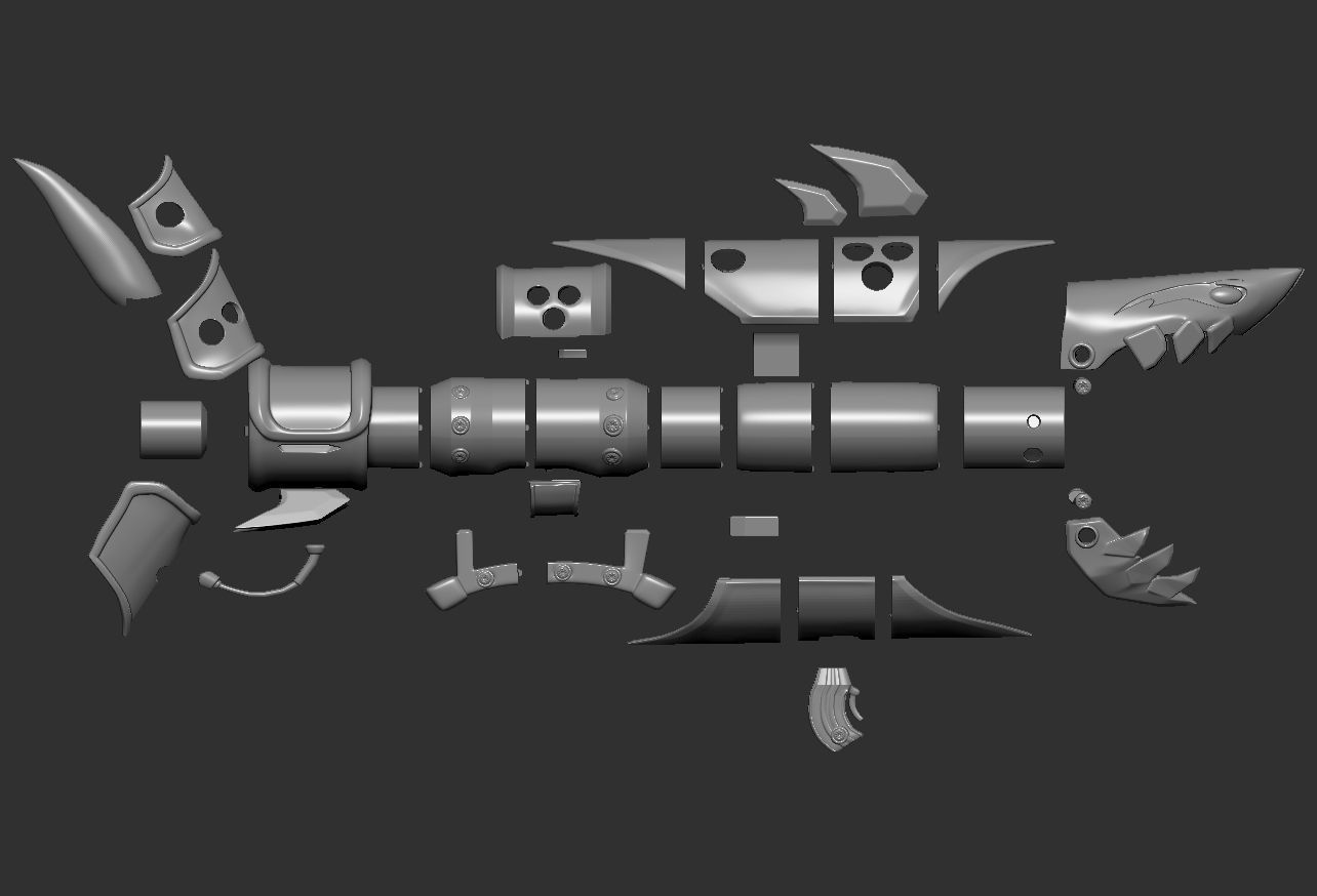 Jinx Fishbones Bazooka - League of Legends Cosplay - LOL 3D model 3D ...