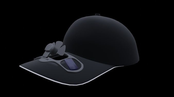 3D model Cap with fan VR / AR / low-poly | CGTrader