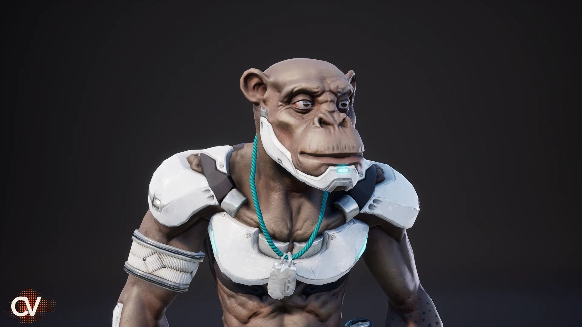 3D model Space Monkey Sci-Fi game Ready VR / AR / low-poly | CGTrader