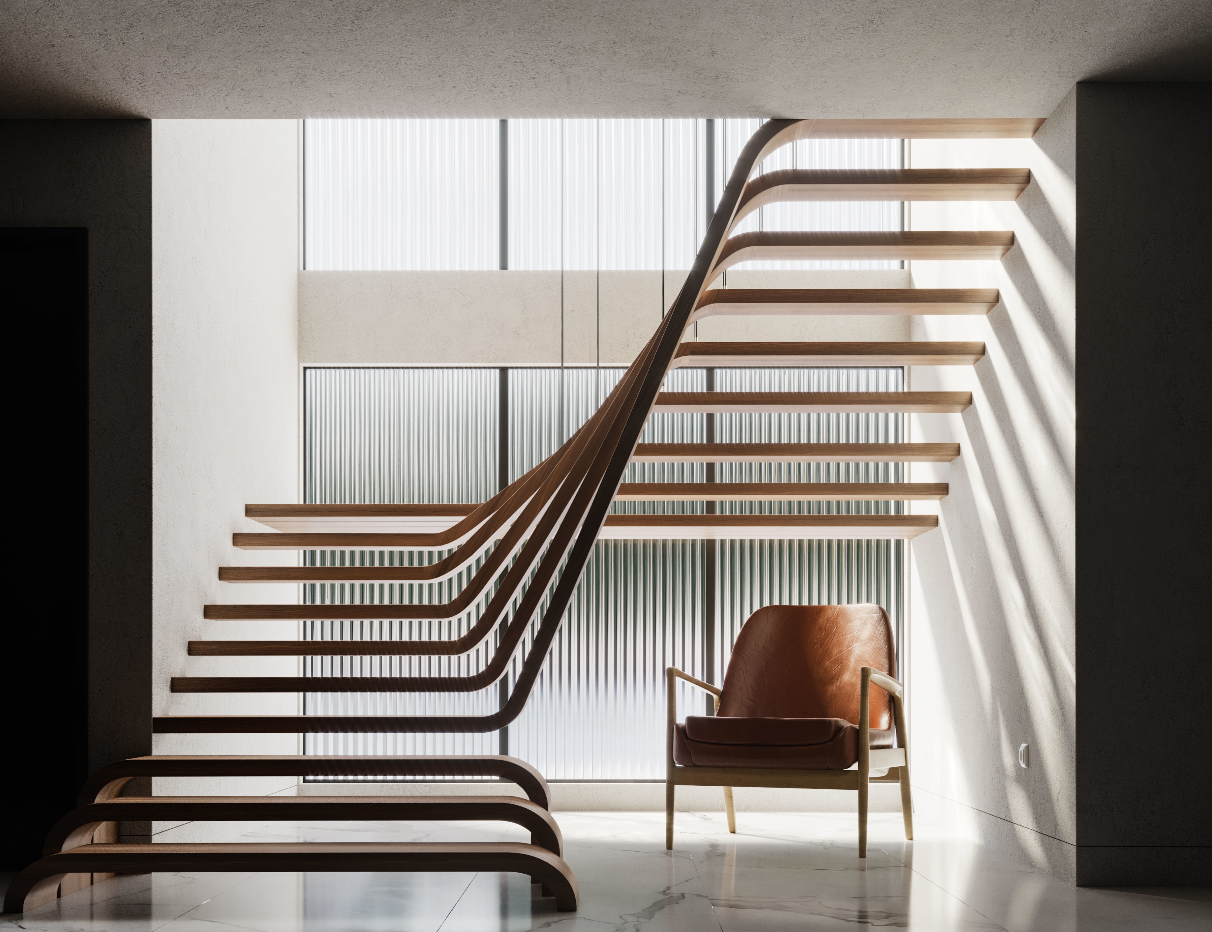 Parametric Stair 3D model | CGTrader