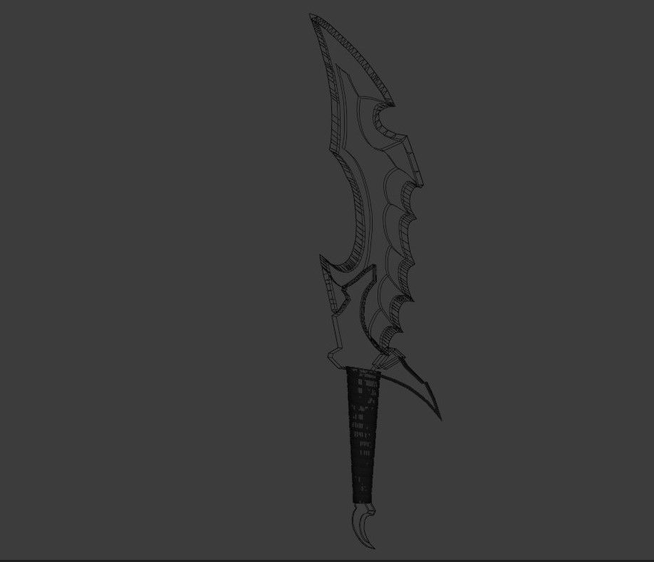 3D model Solo-Leveling - Knight Slayer - Dagger VR / AR / low-poly ...