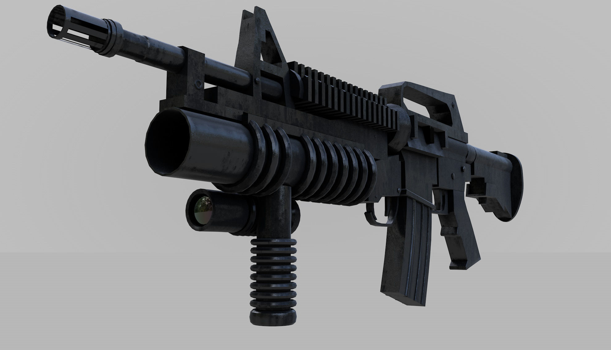 3D model machine gun weapon VR / AR / low-poly | CGTrader