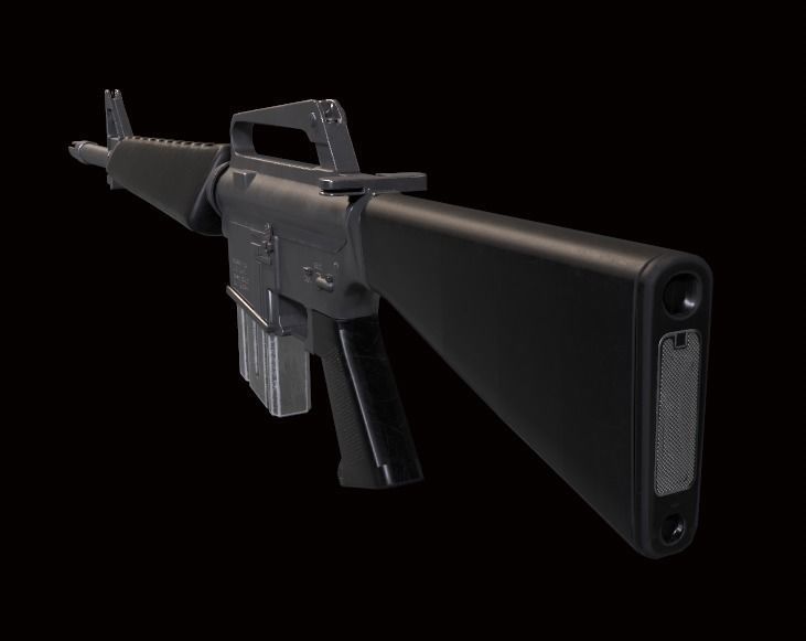 3D model M16A1 Rifle VR / AR / low-poly | CGTrader