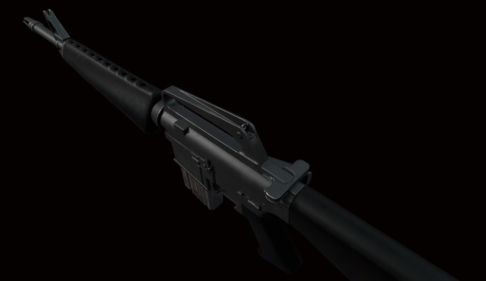 3D model M16A1 Rifle VR / AR / low-poly | CGTrader