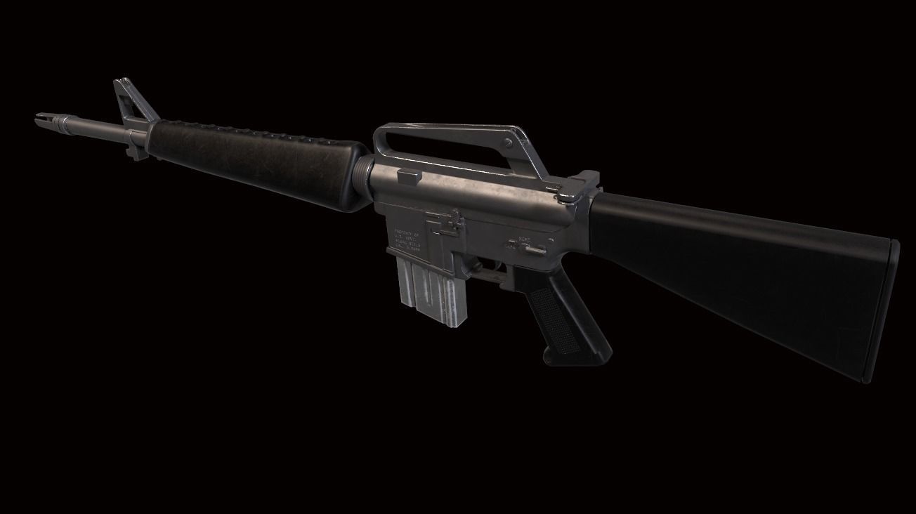 3D model M16A1 Rifle VR / AR / low-poly | CGTrader