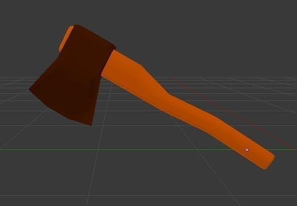 low-poly axe free 3D model | CGTrader