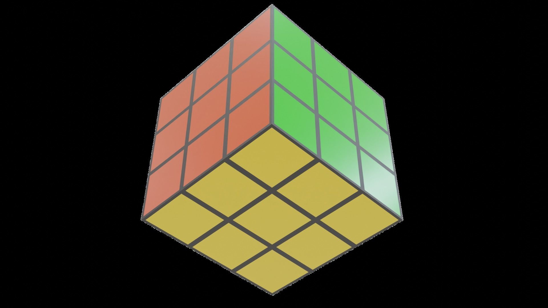 3D model Low Poly Rubiks Cube VR / AR / low-poly | CGTrader