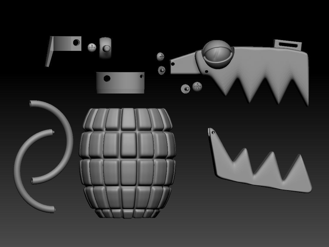 Jinx Chompers Granades - League of Legends Cosplay - LOL 3D model 3D ...