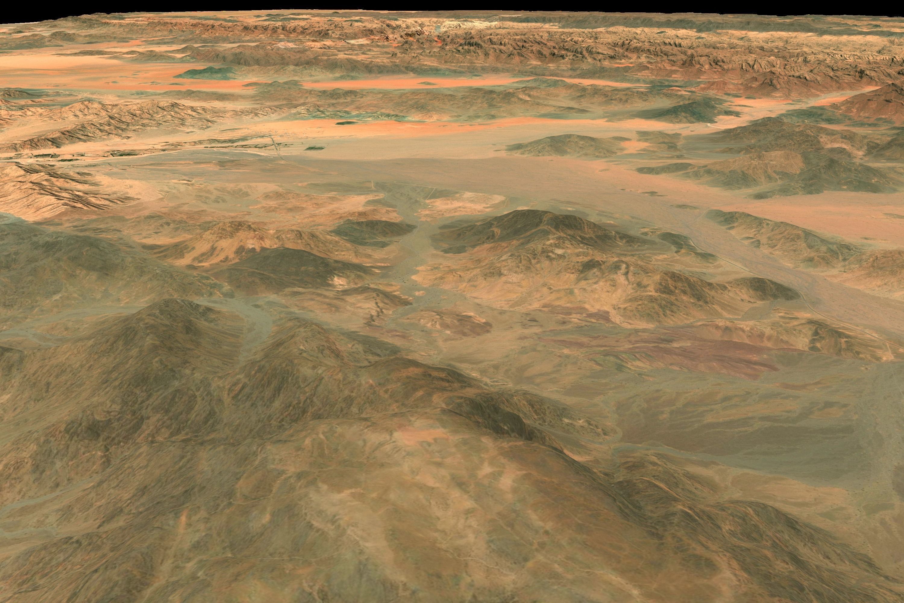 NEOM city topography Saudi Arabia - tile n27 e36 3D model | CGTrader