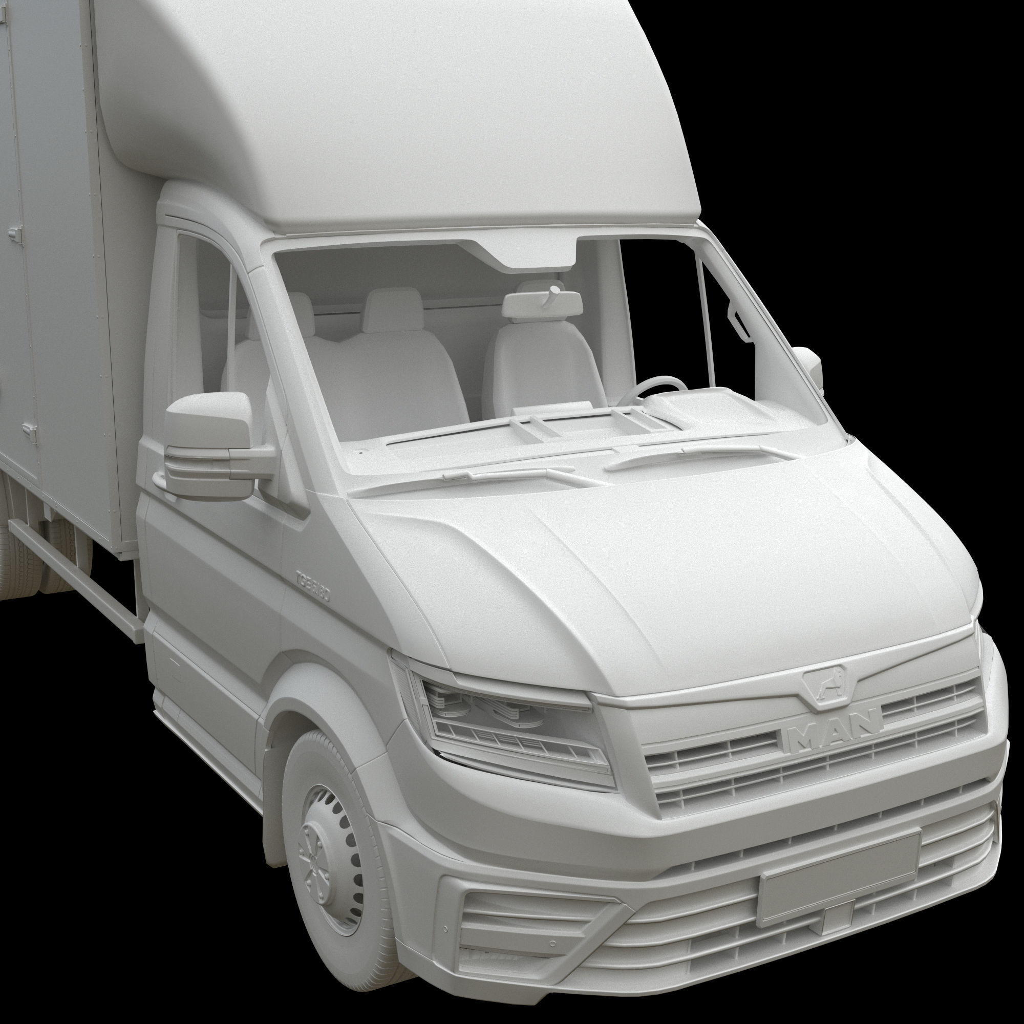 MAN TGE isothermal van MAXI 3D model | CGTrader