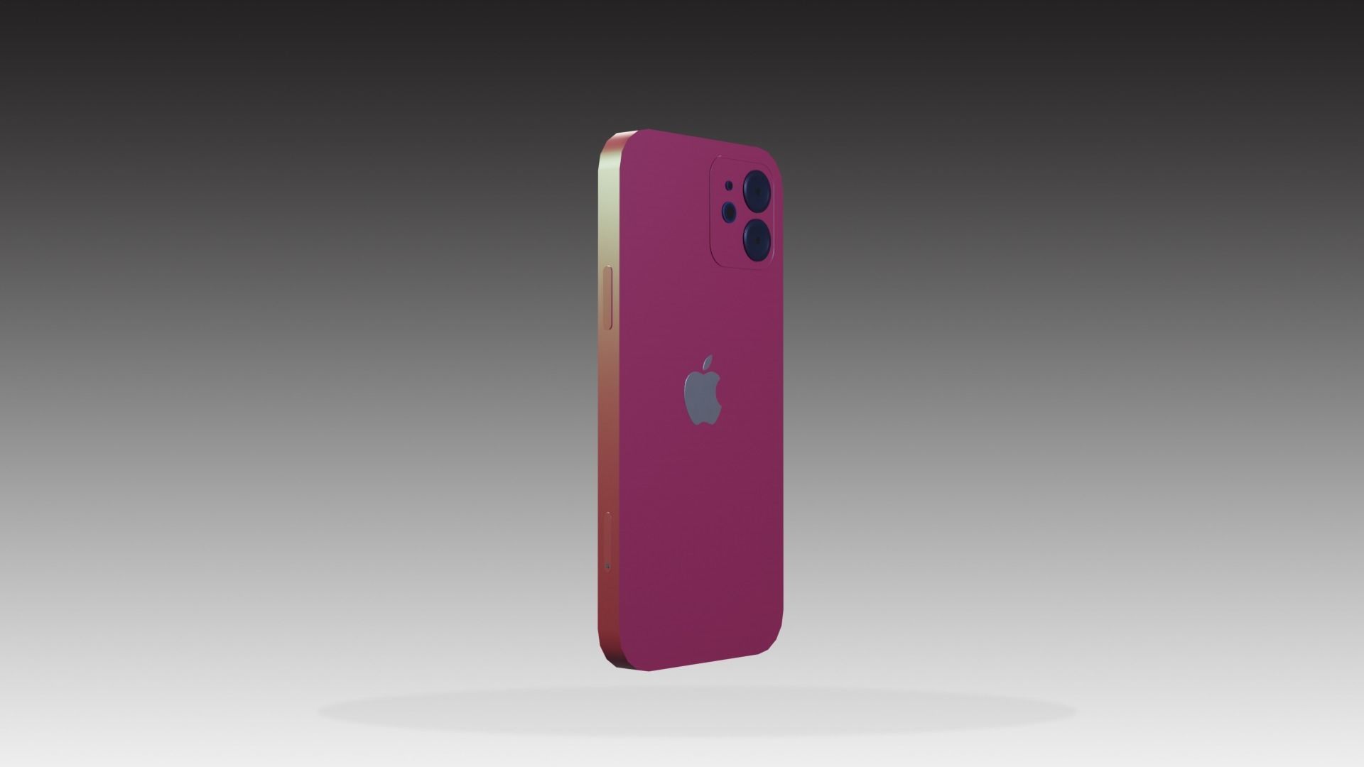 Low poly iphone model pro - gradient free 3D model | CGTrader
