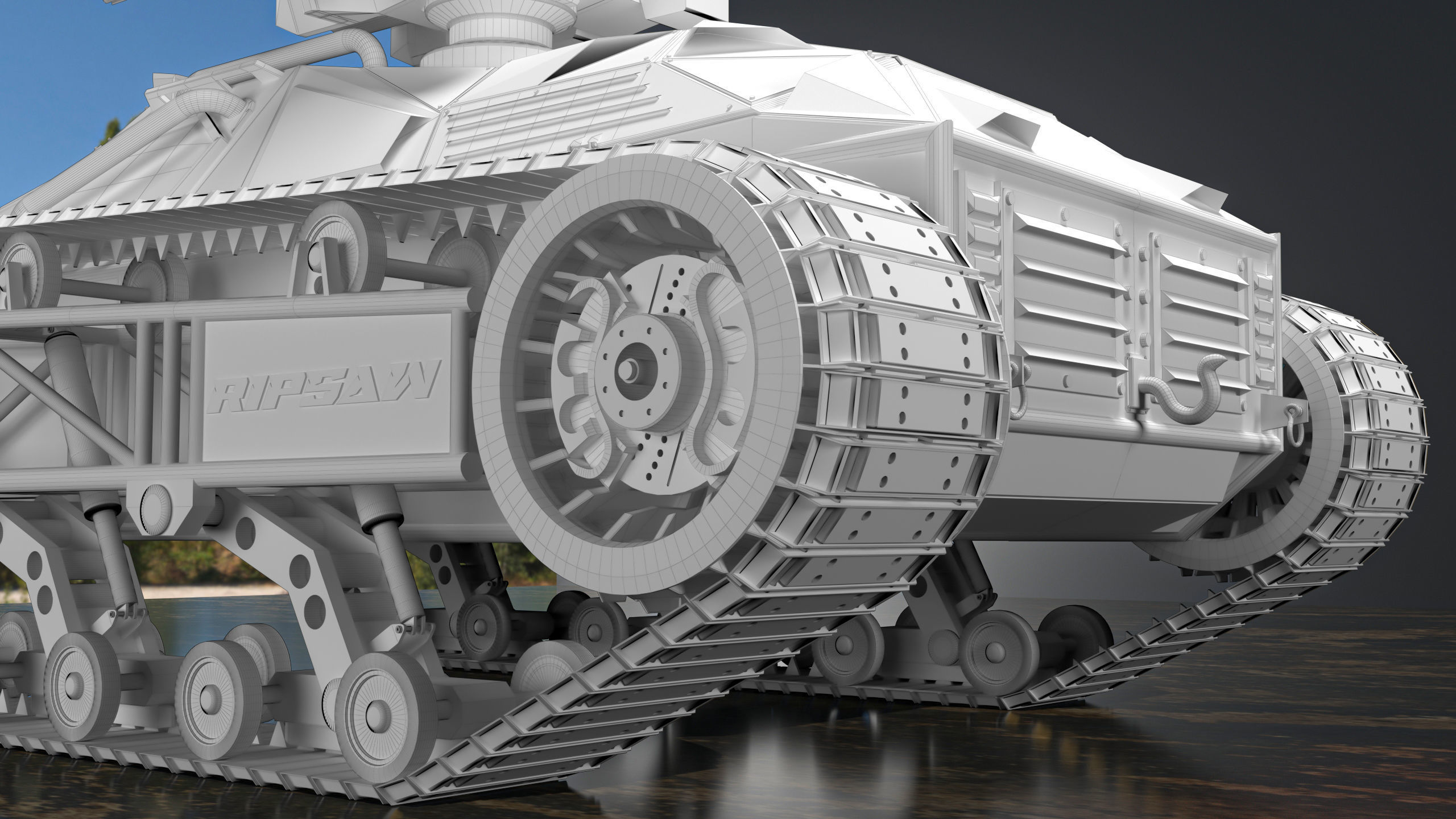 Ripsaw EV2 Tank from movie Fast7 and GI Joe 3D model | CGTrader