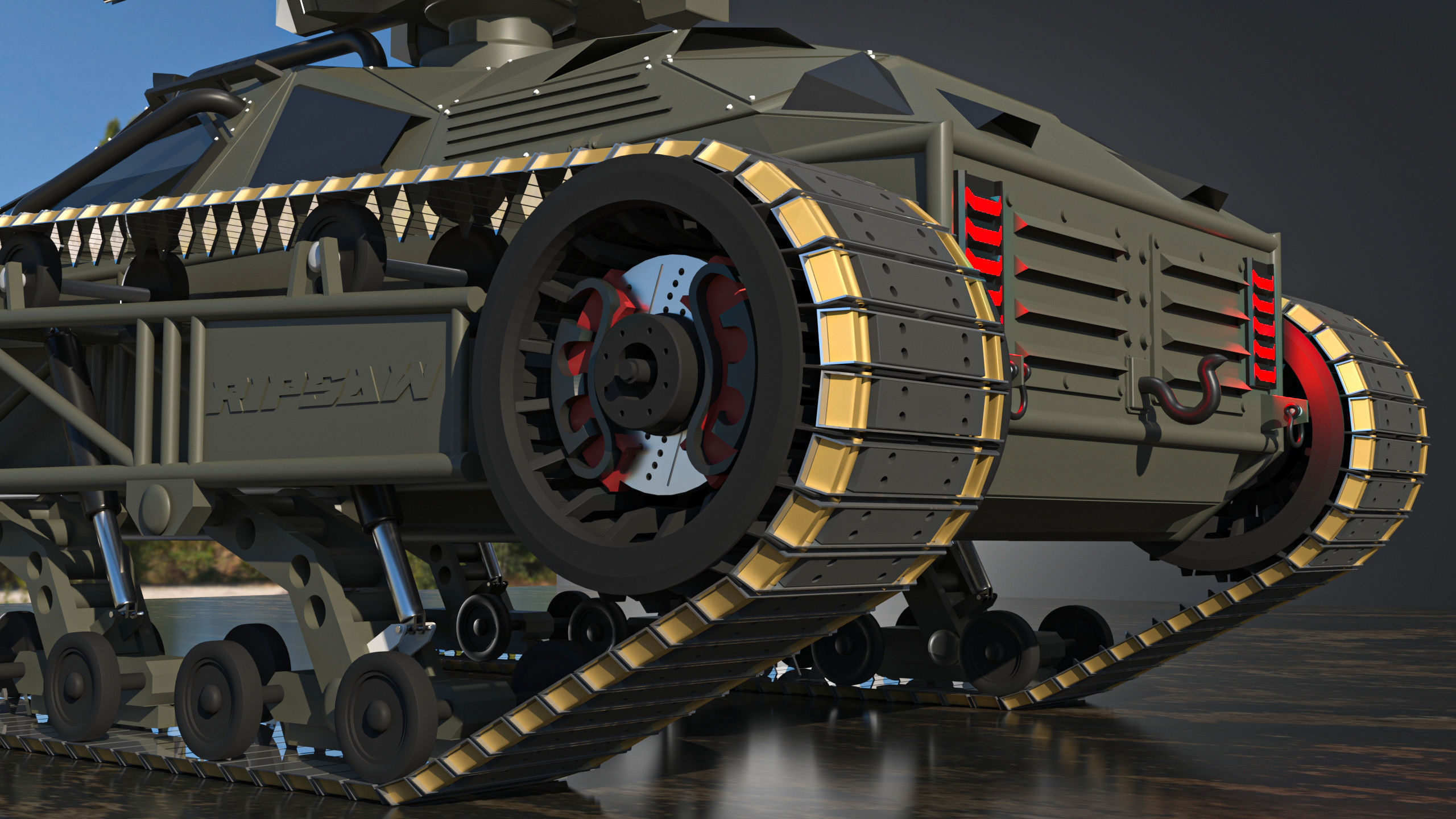 Ripsaw EV2 Tank from movie Fast7 and GI Joe 3D model | CGTrader
