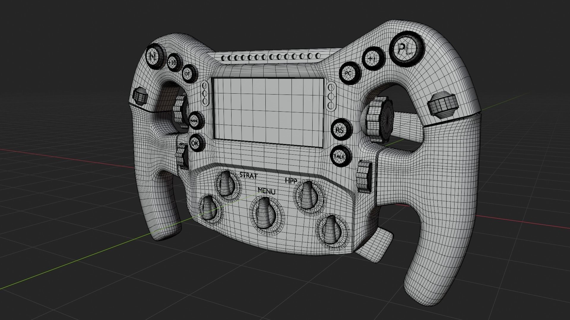 F1 Steering Wheel Concept 3D model | CGTrader