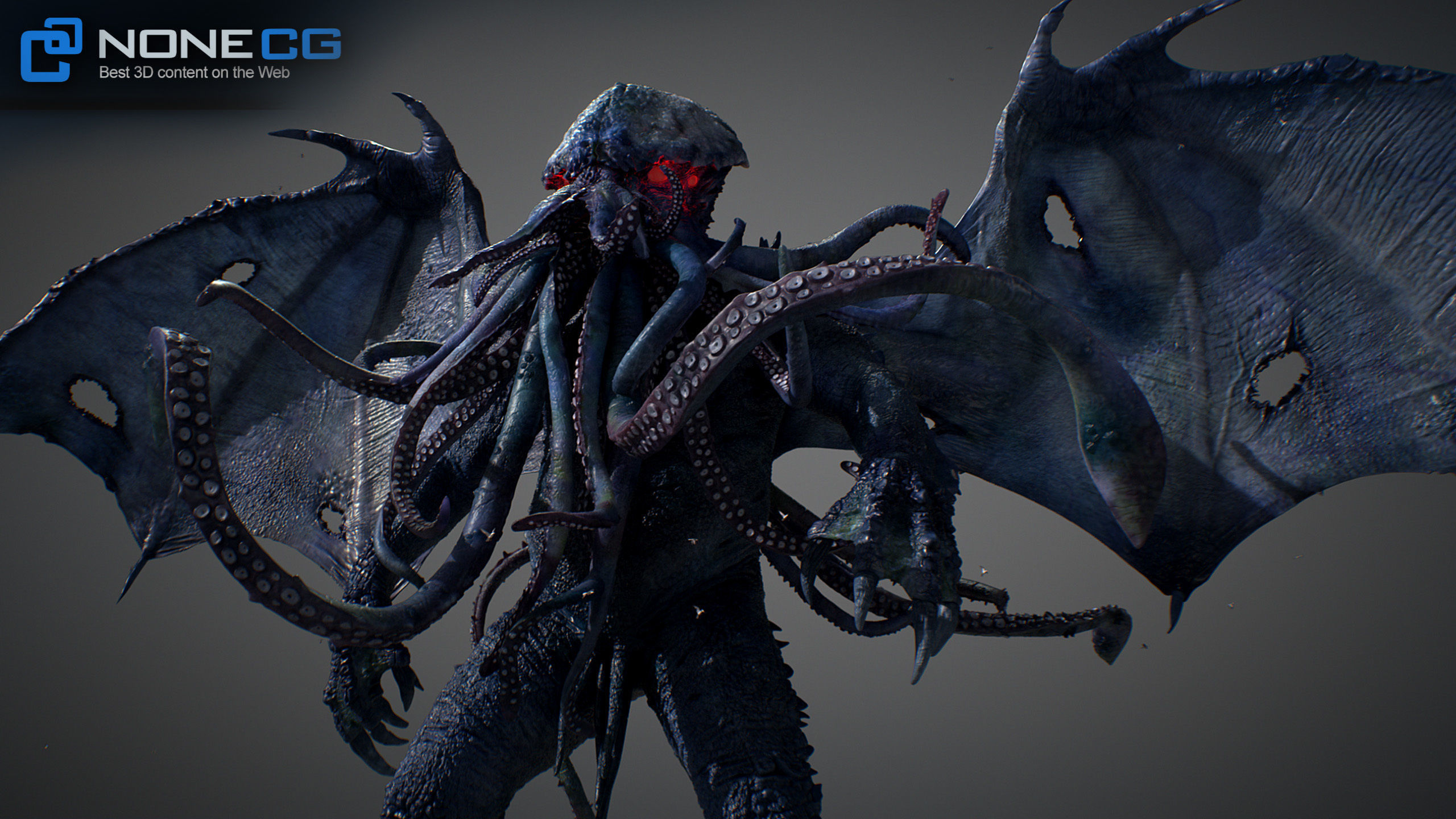 Cthulhu Rigged 3D model rigged | CGTrader