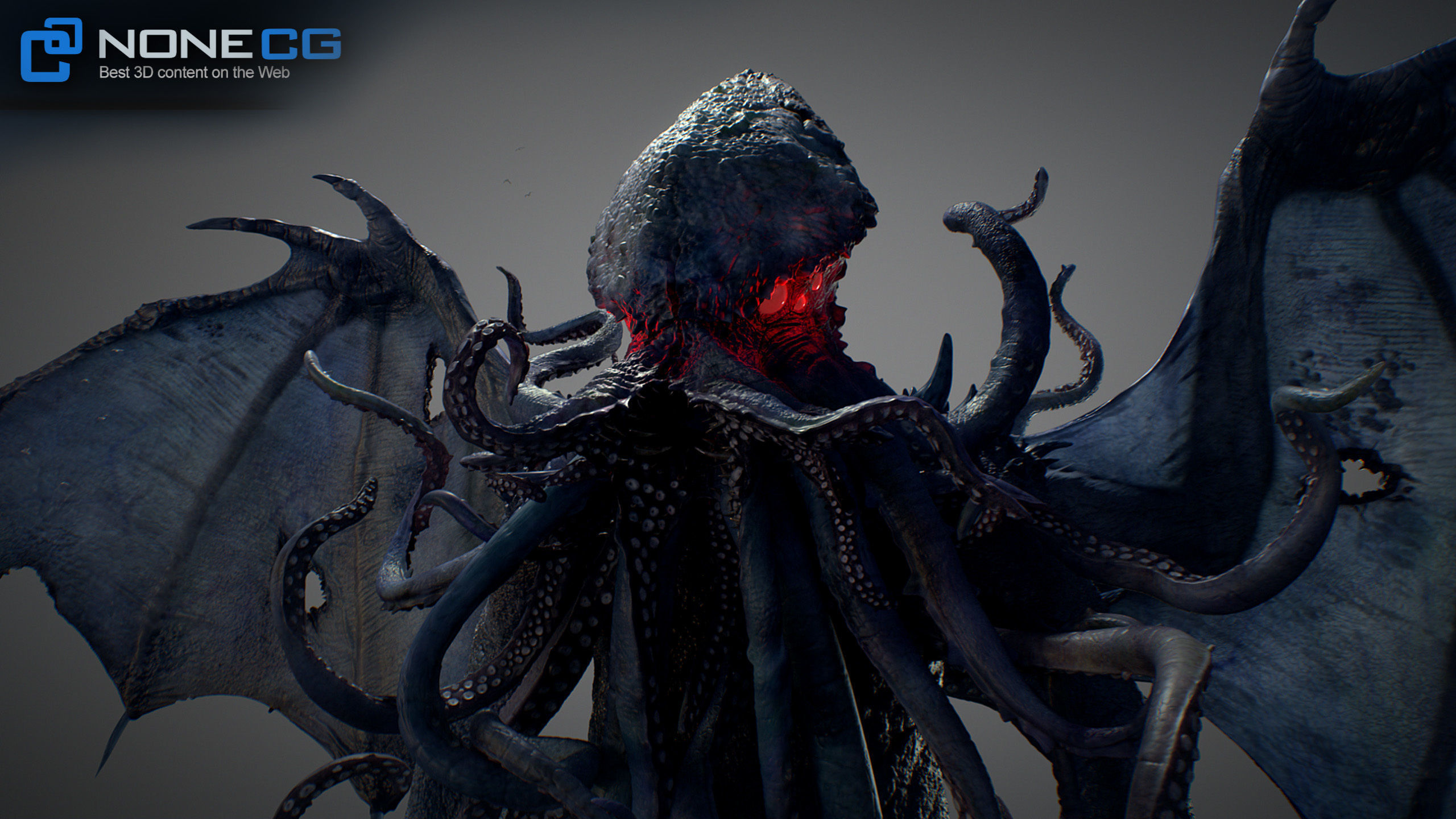 Cthulhu Rigged 3D model rigged | CGTrader
