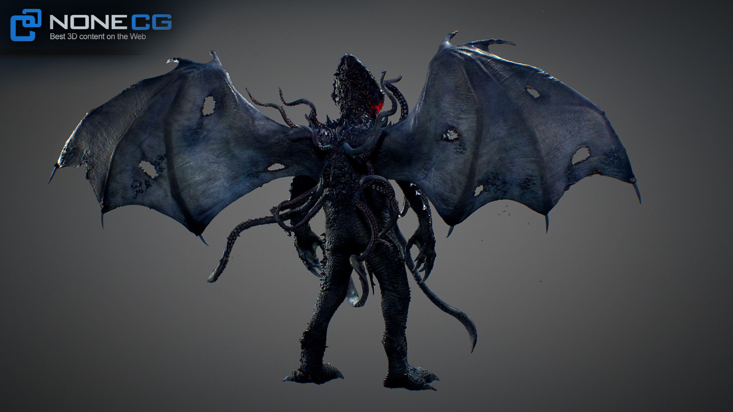 Cthulhu Rigged 3D model rigged | CGTrader