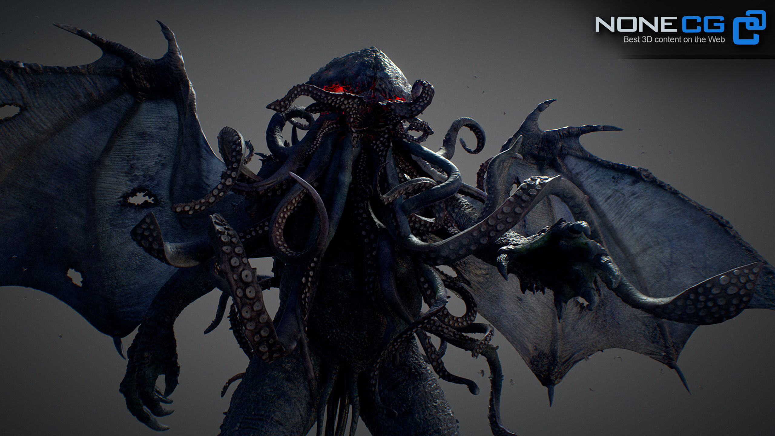 Cthulhu Rigged 3D model rigged | CGTrader