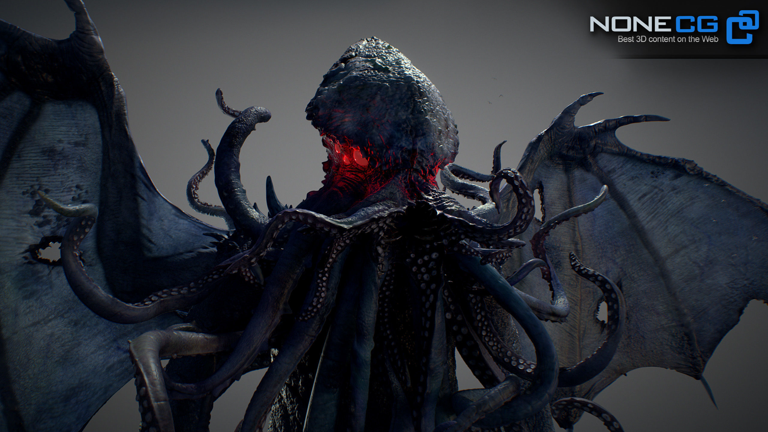 Cthulhu Rigged 3D model rigged | CGTrader