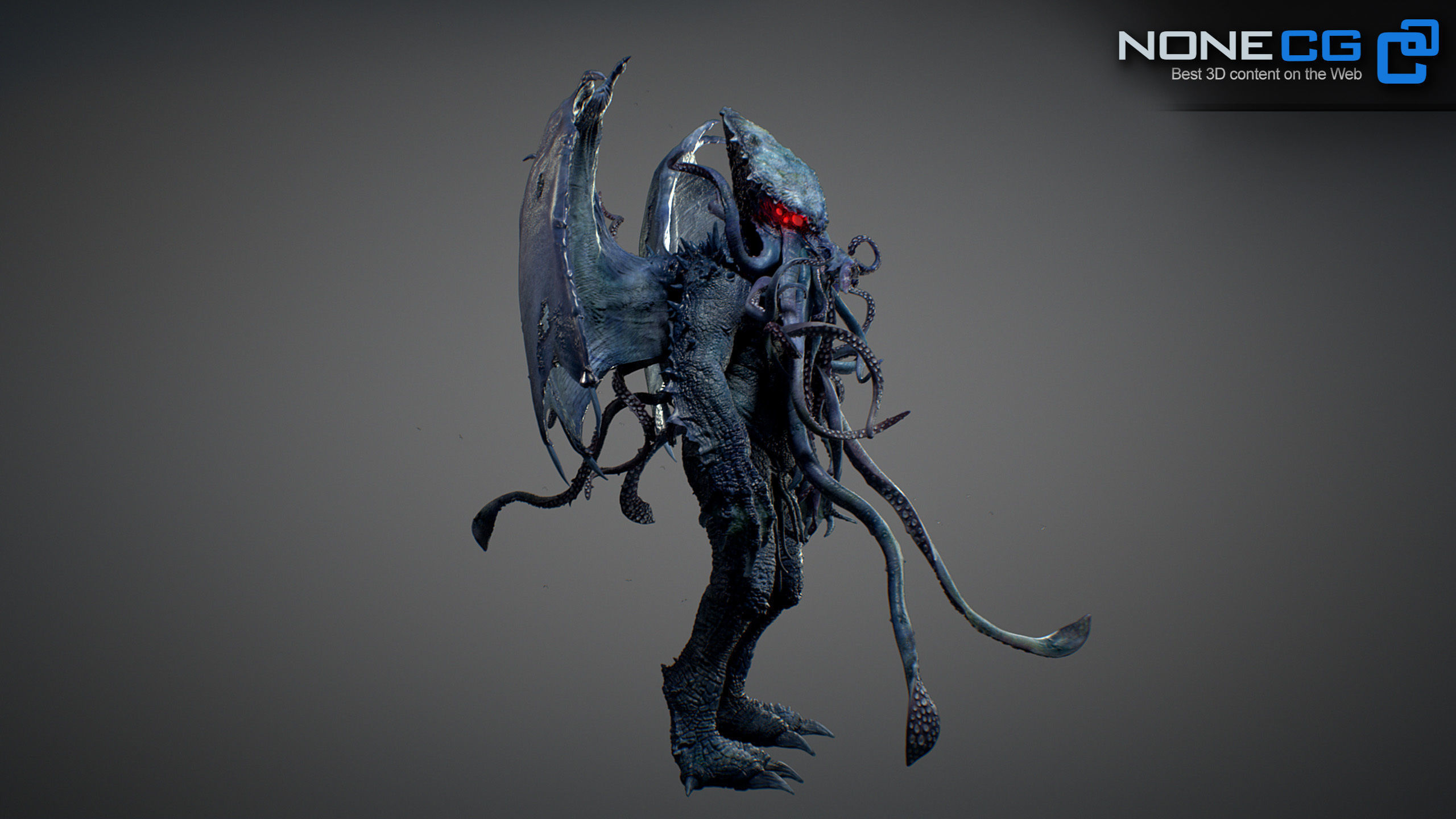 Cthulhu Rigged 3D model rigged | CGTrader