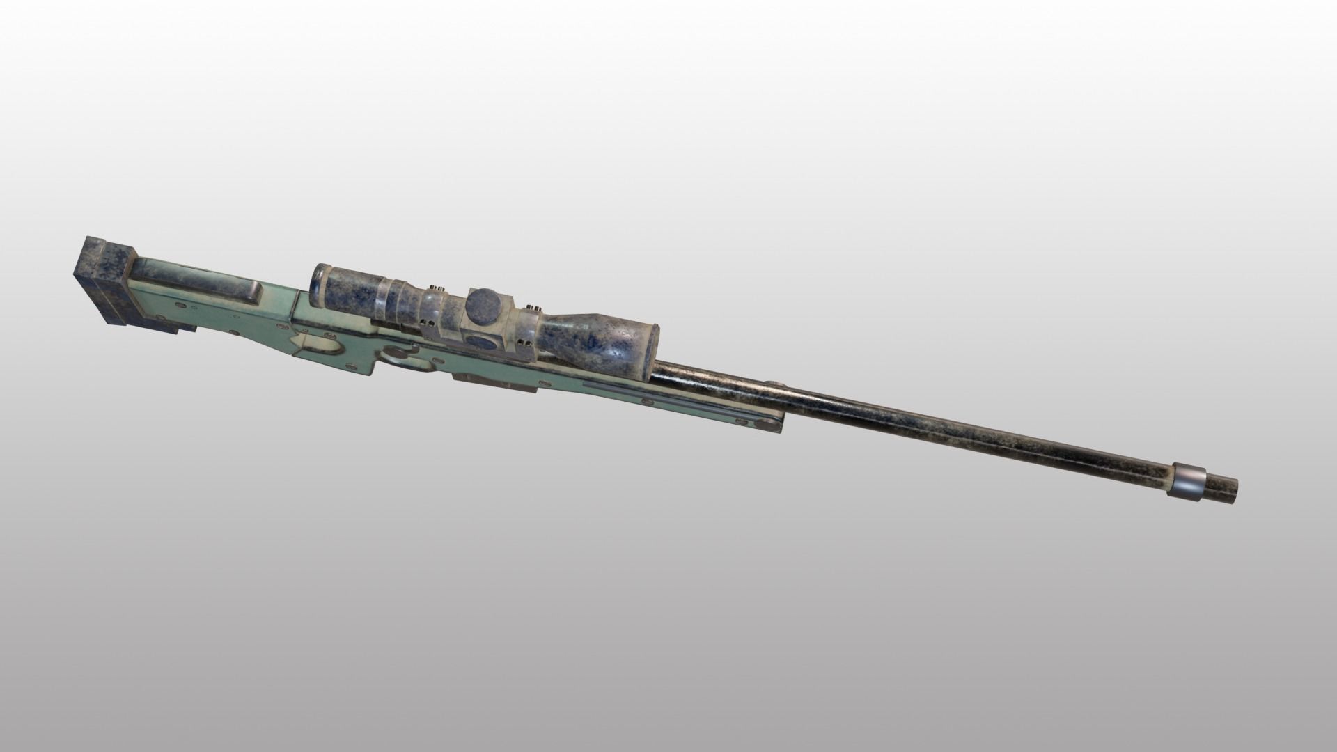 AWM gun 3d model game assest free 3D model | CGTrader