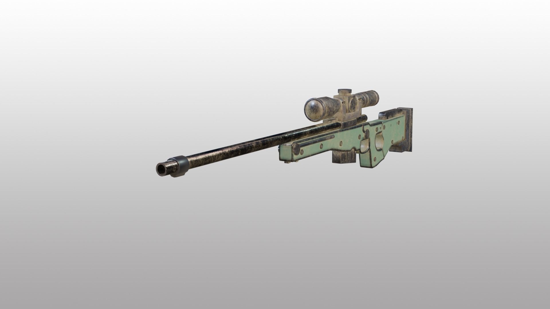 AWM gun 3d model game assest free 3D model | CGTrader