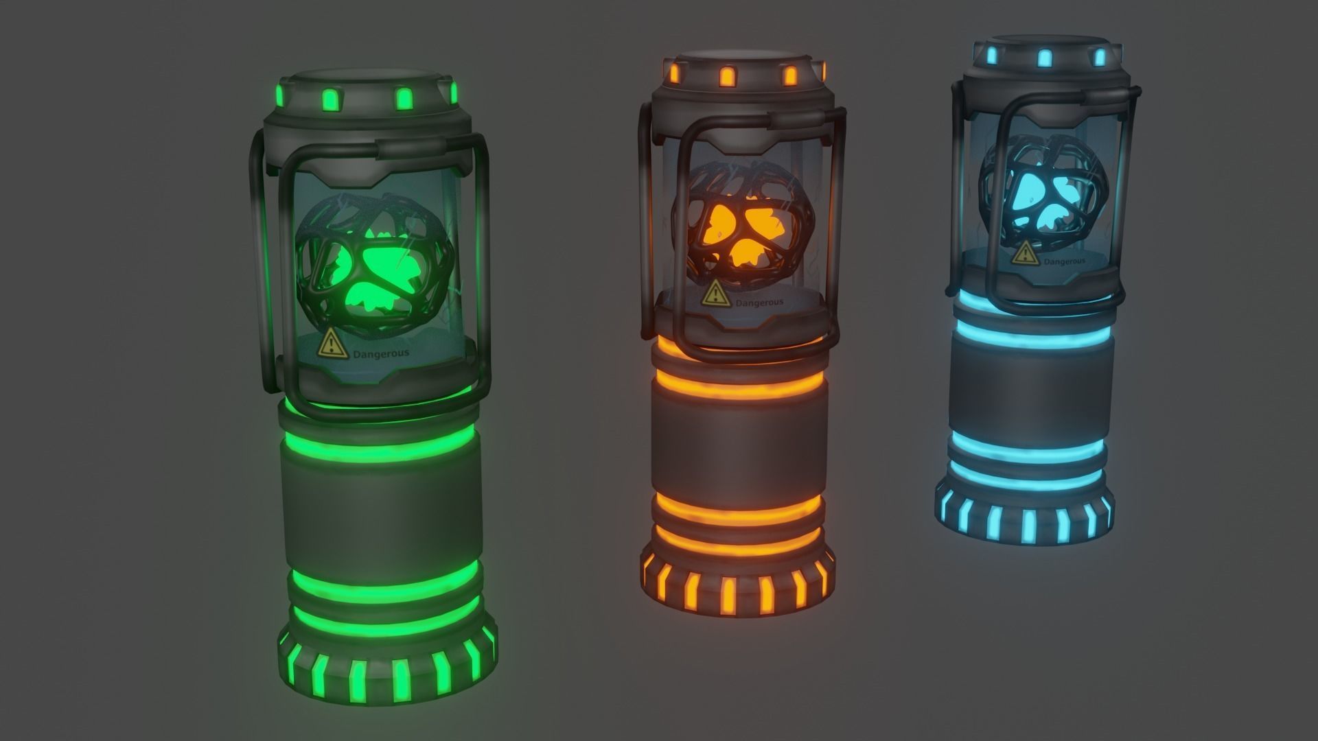 3D model Sci-fi lab Capsule with energy ball VR / AR / low-poly | CGTrader