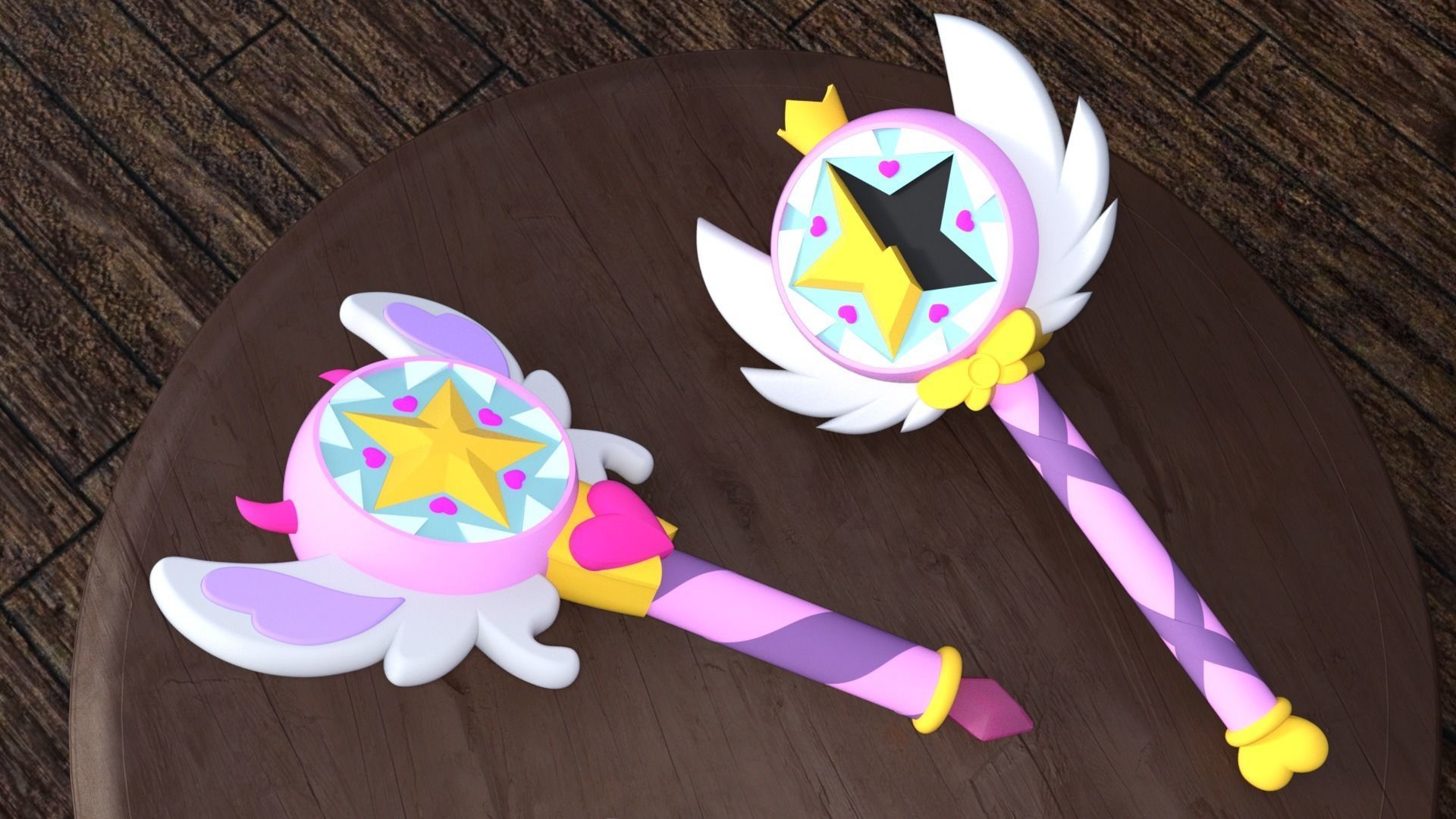 WANDS -STAR BUTTERFLY- 3D Model Collection 3D printable | CGTrader