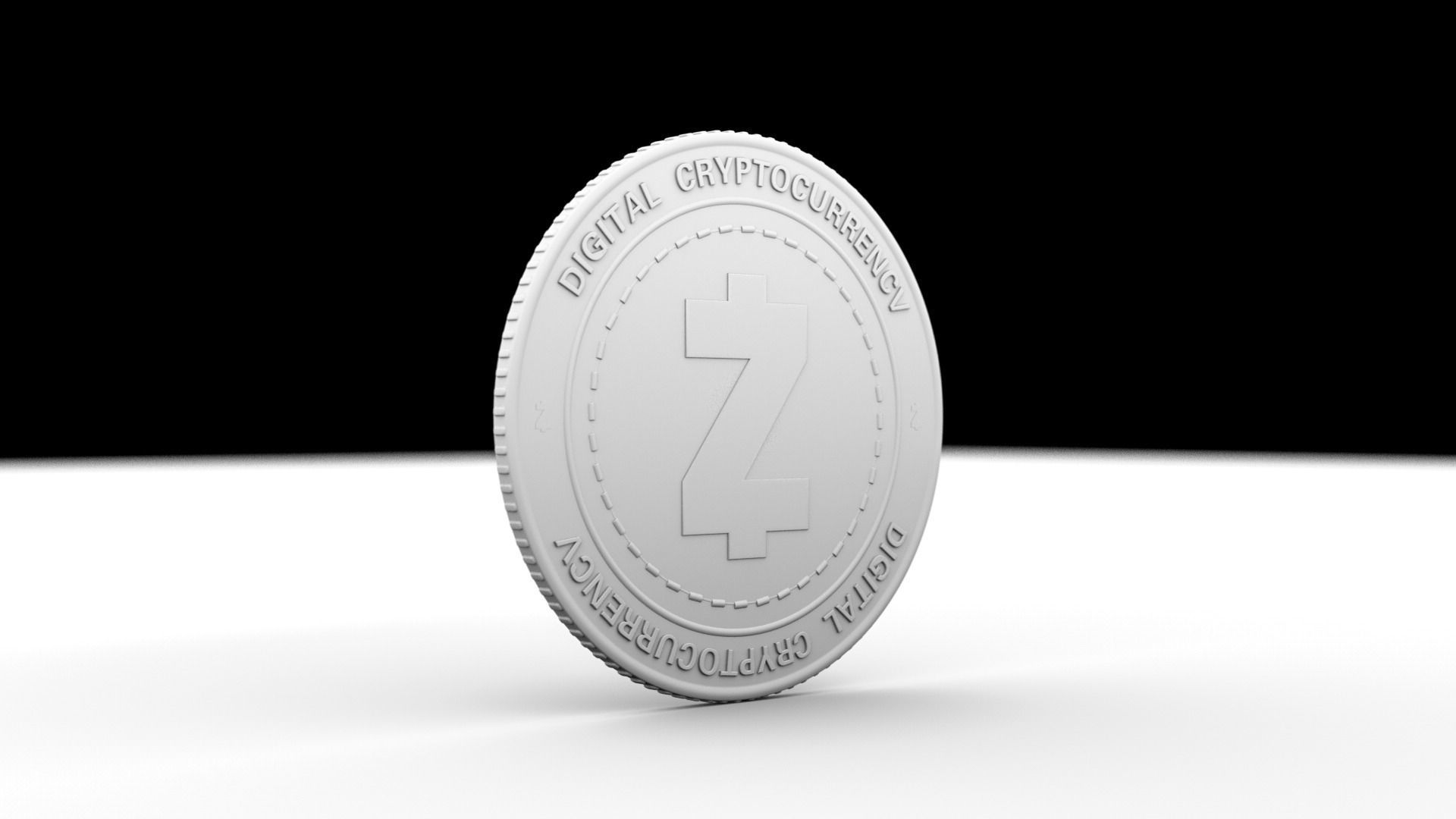 ZCash coin 3D model | CGTrader
