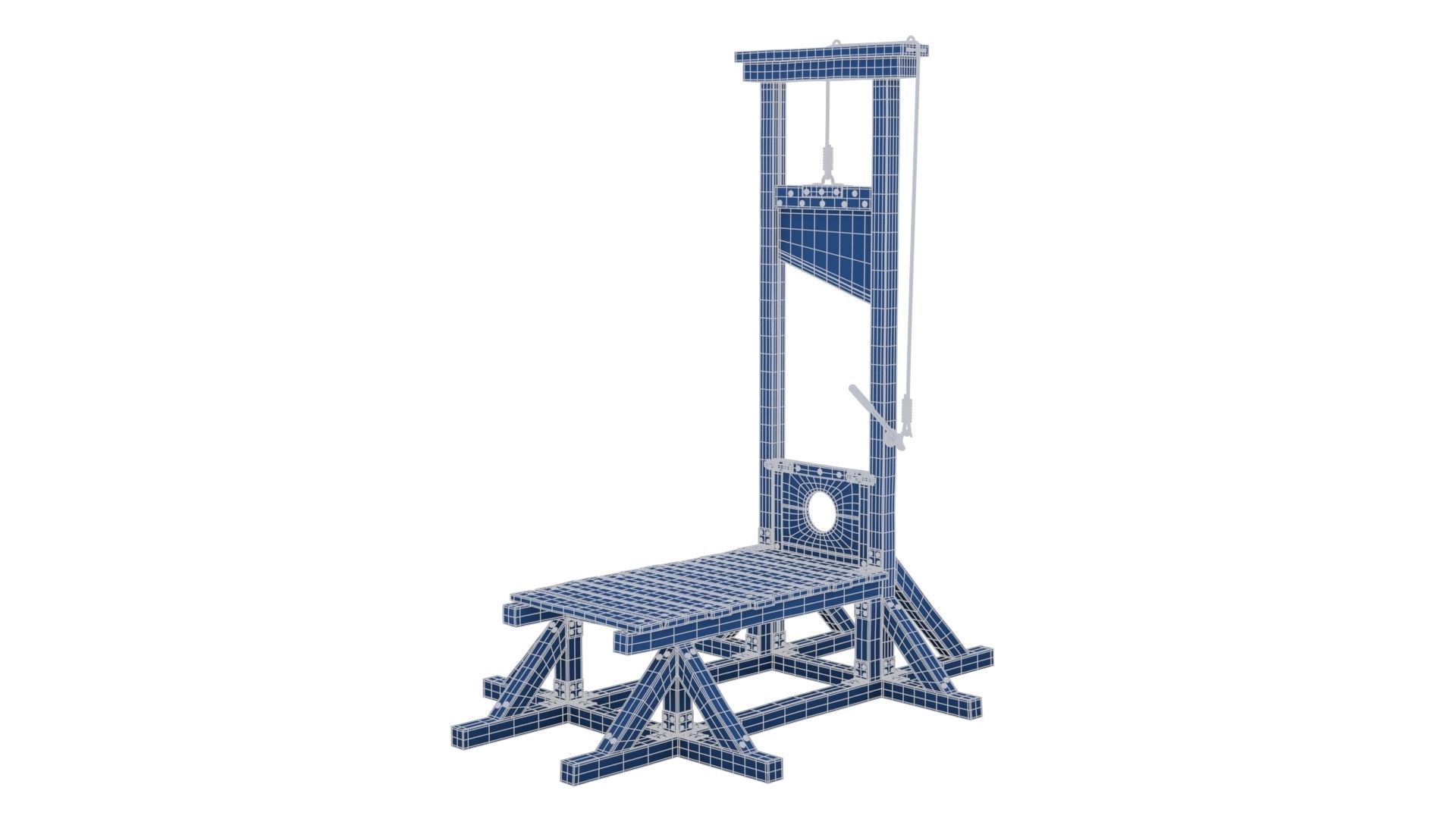 Guillotine for Execution Blood 3D model | CGTrader