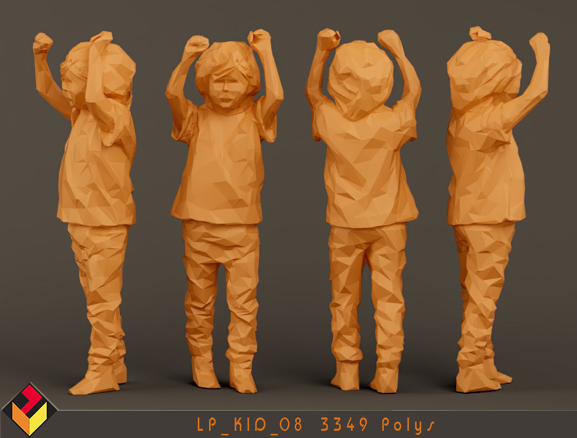 3D model LOWPOLY STYLE KIDS VR / AR / low-poly | CGTrader