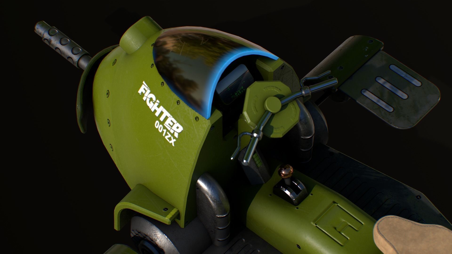 3D model Sci Fi Space Hover Scooter VR / AR / low-poly | CGTrader