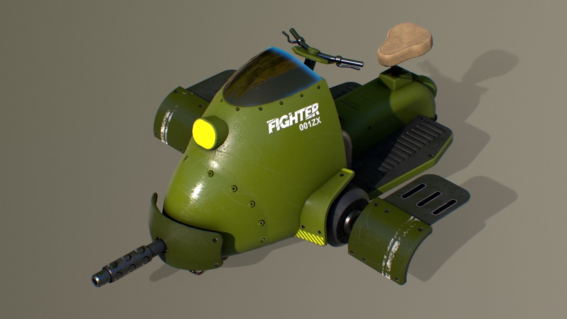 3D model Sci Fi Space Hover Scooter VR / AR / low-poly | CGTrader