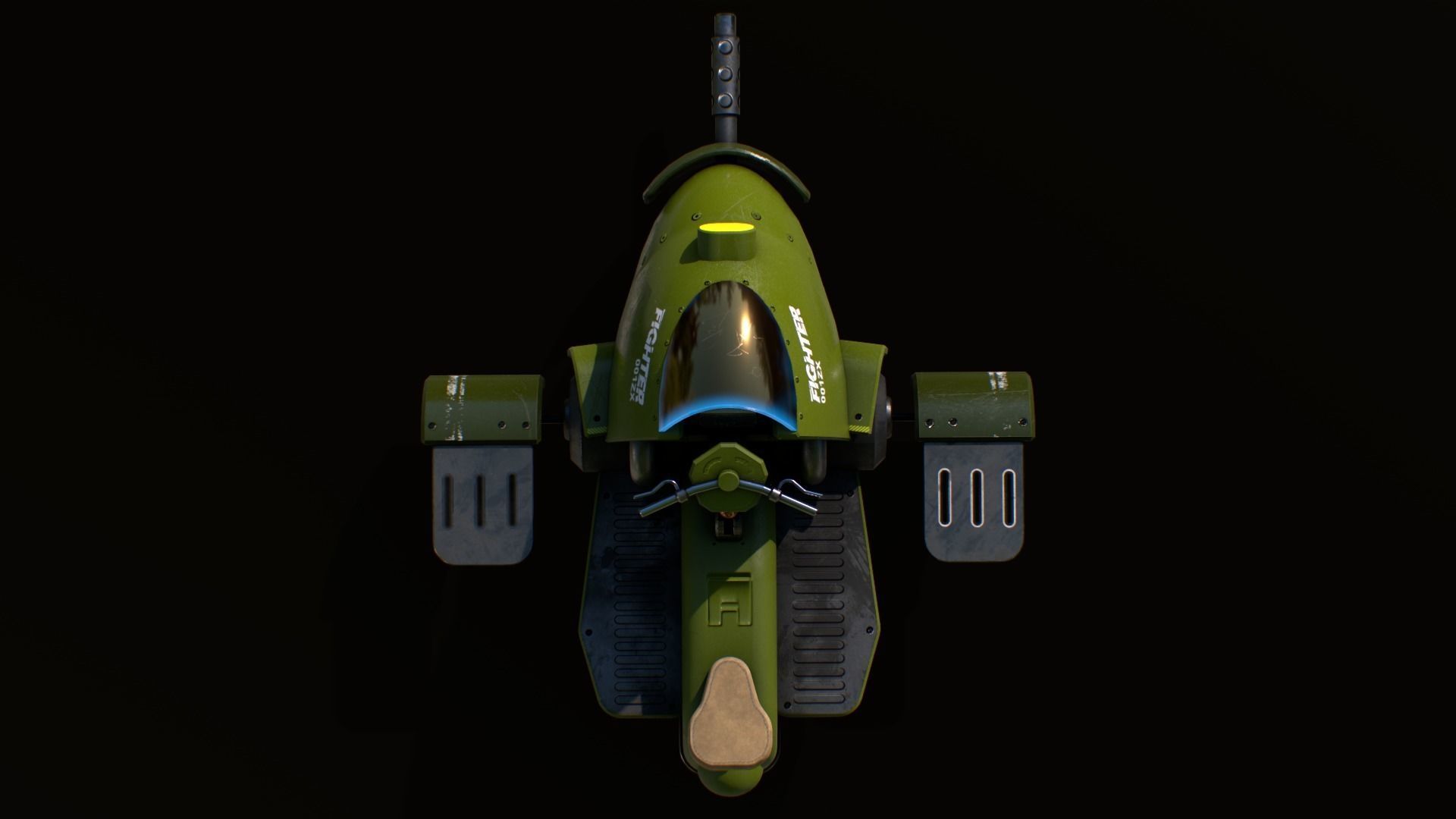 3D model Sci Fi Space Hover Scooter VR / AR / low-poly | CGTrader