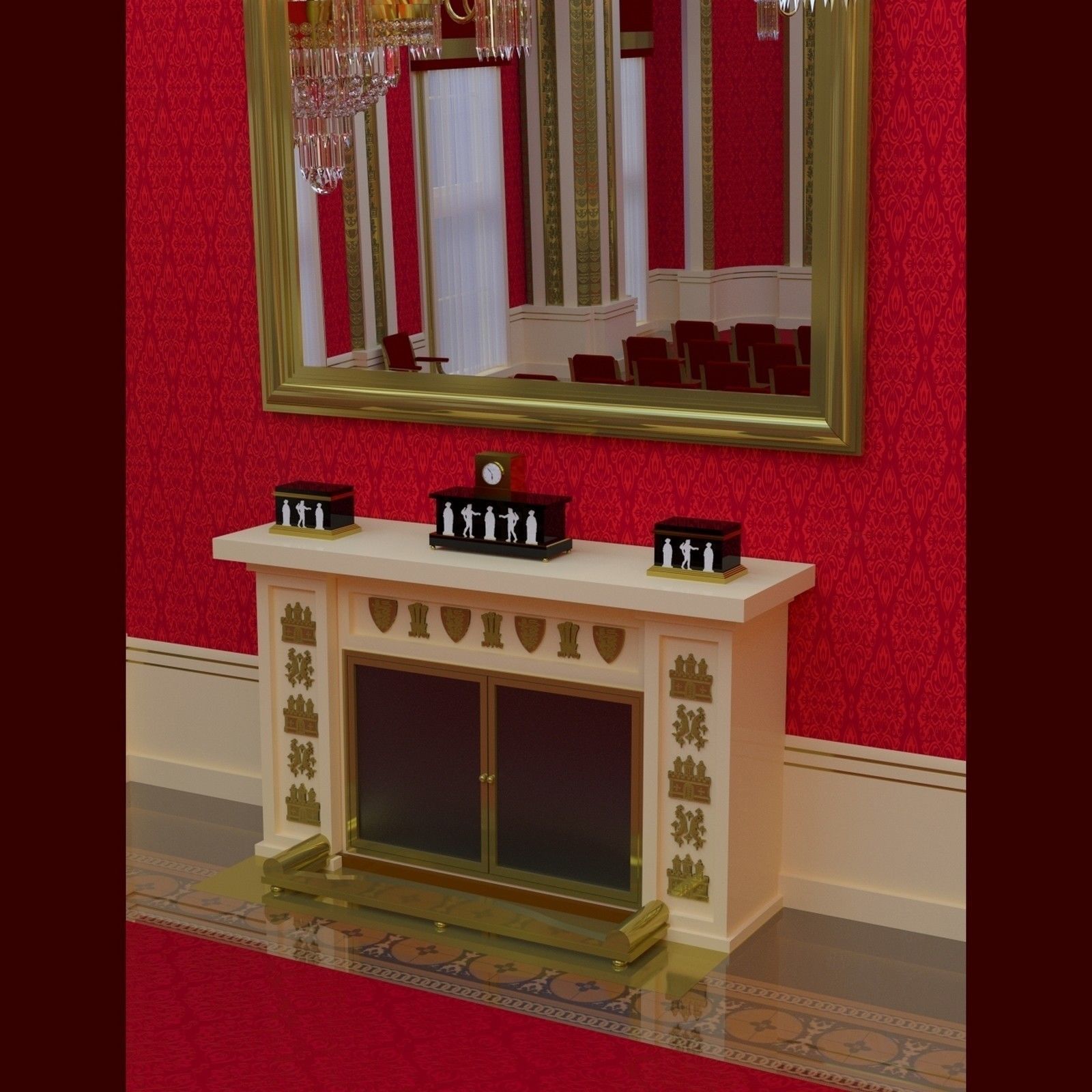 The Palace Throne Room for DAZ Studio 3D model rigged | CGTrader