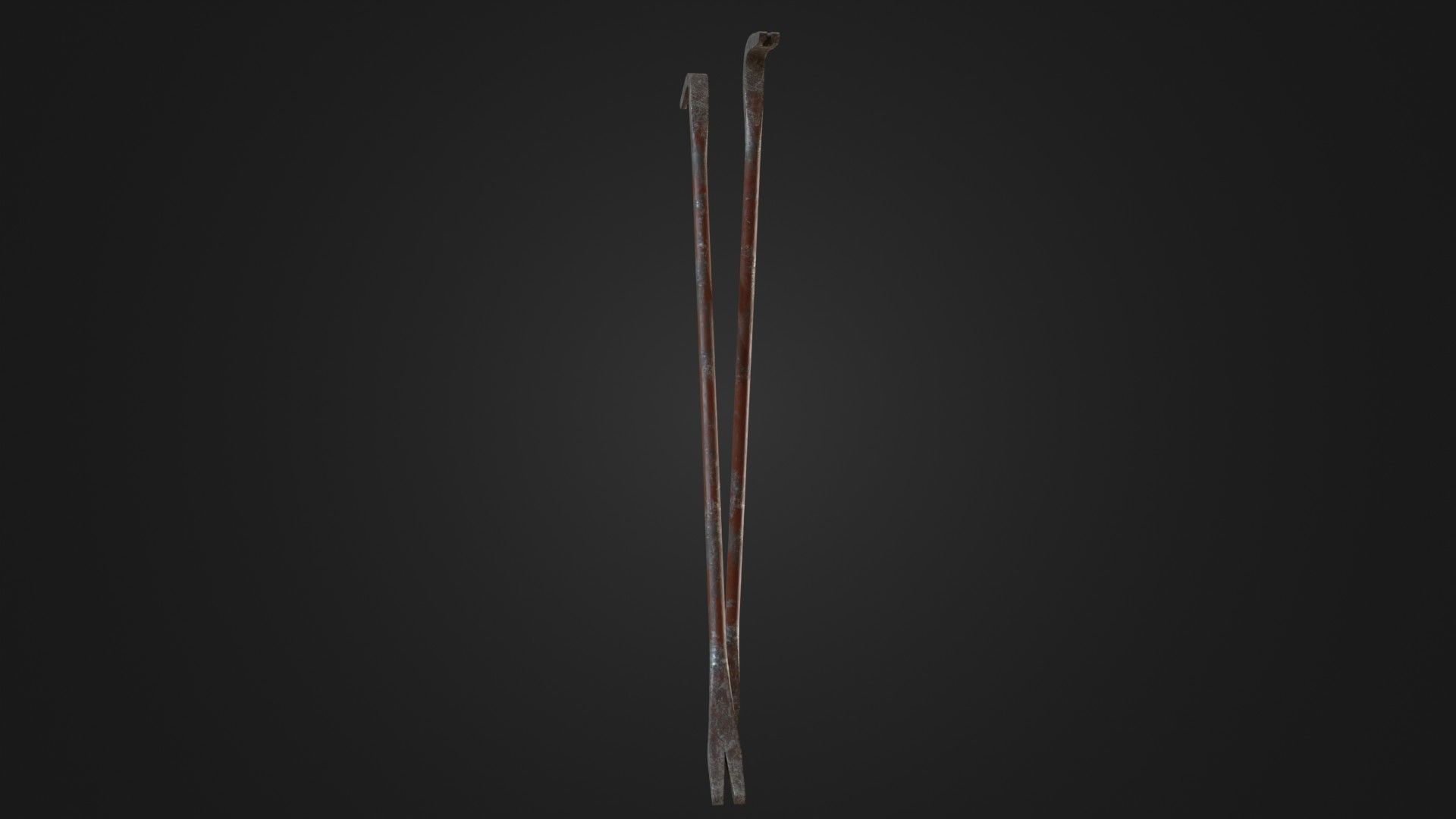3D model Old worn crowbar VR / AR / low-poly | CGTrader
