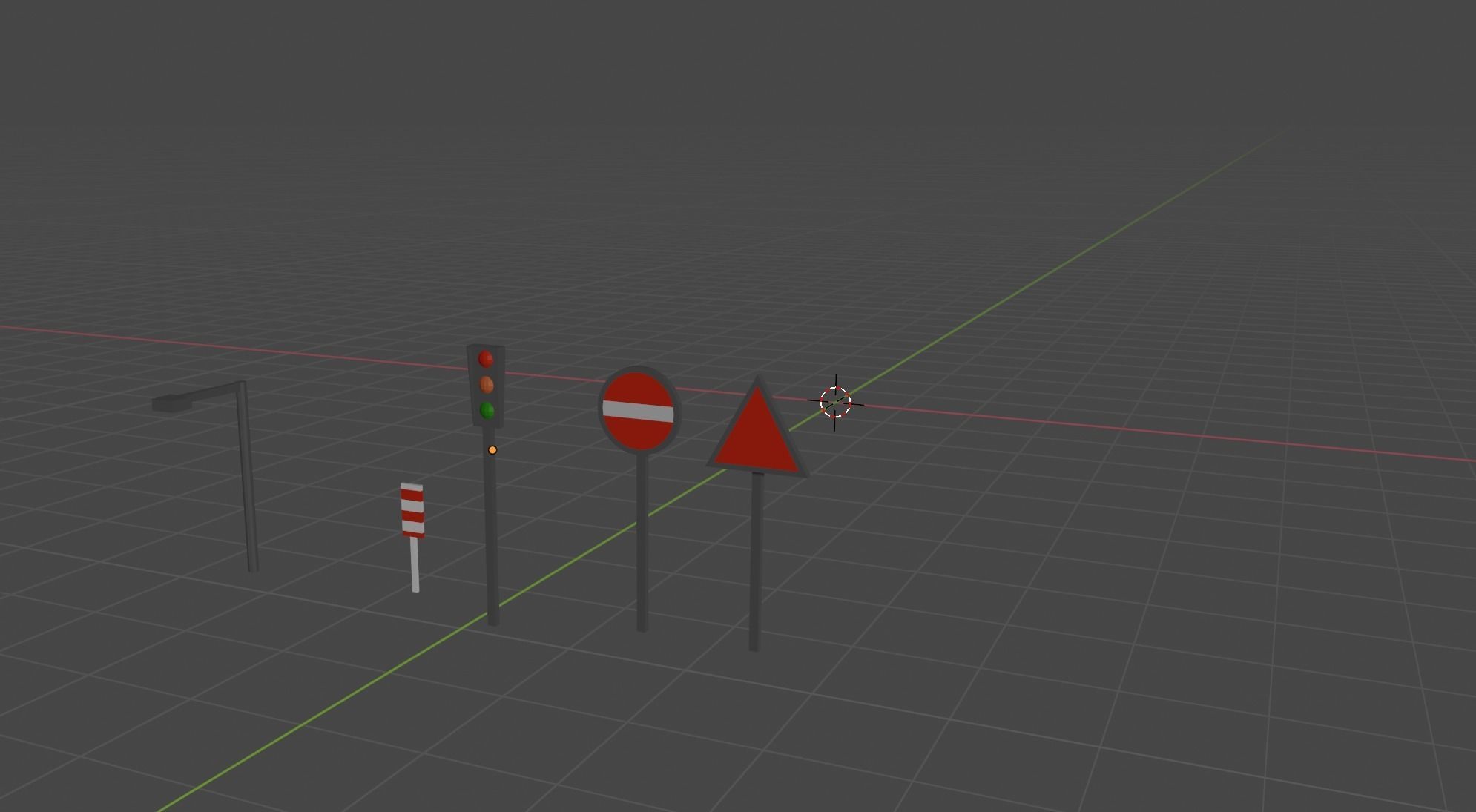 Simple modular street pack free VR / AR / low-poly 3D model | CGTrader