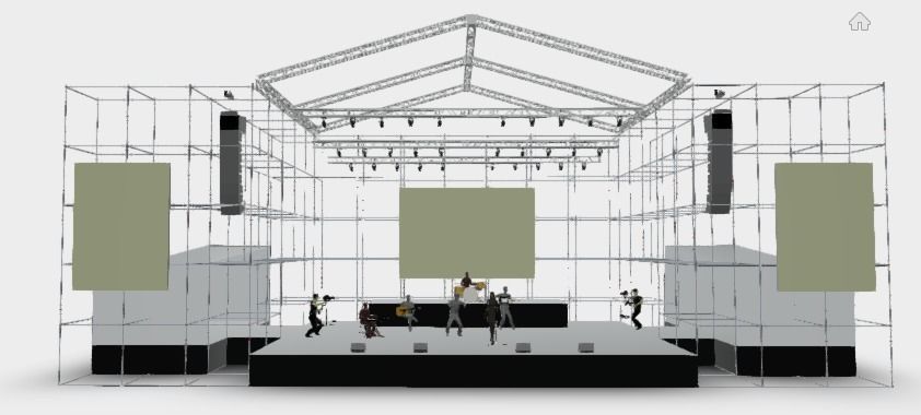 Music Stage 3D model | CGTrader