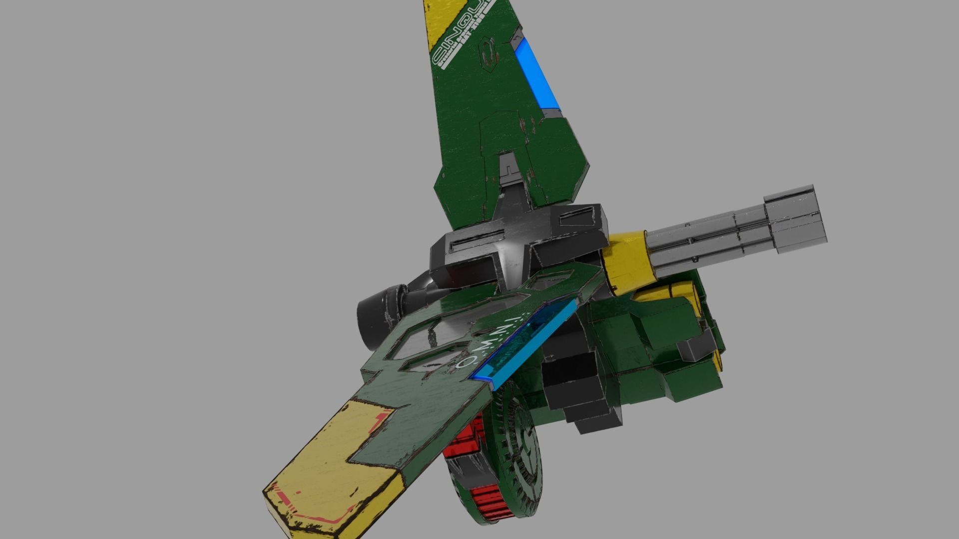 Launcher Shoulder 3D model rigged | CGTrader