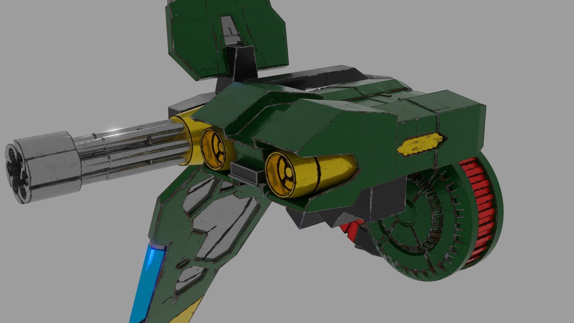 Launcher Shoulder 3D model rigged | CGTrader