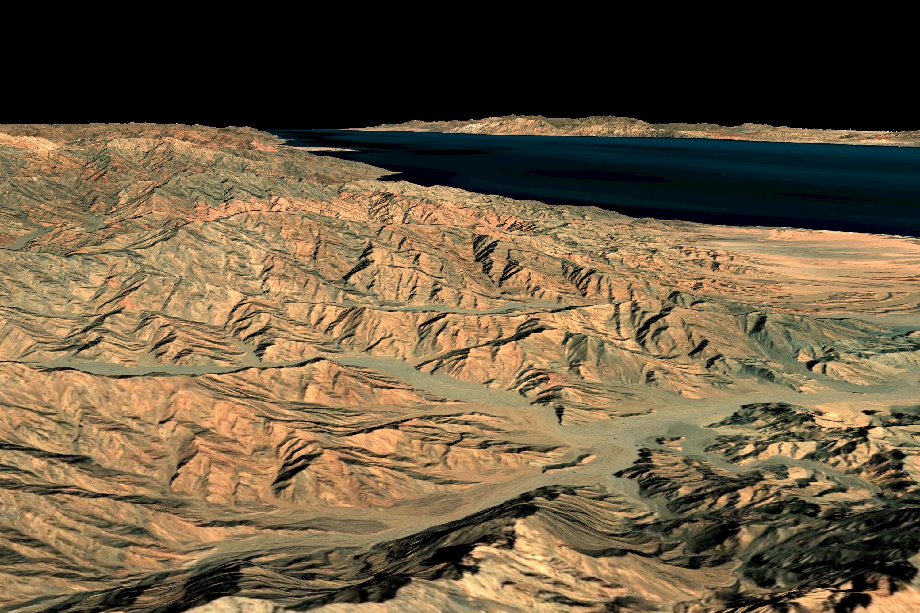 NEOM city in KSA topography Collection 3D model | CGTrader