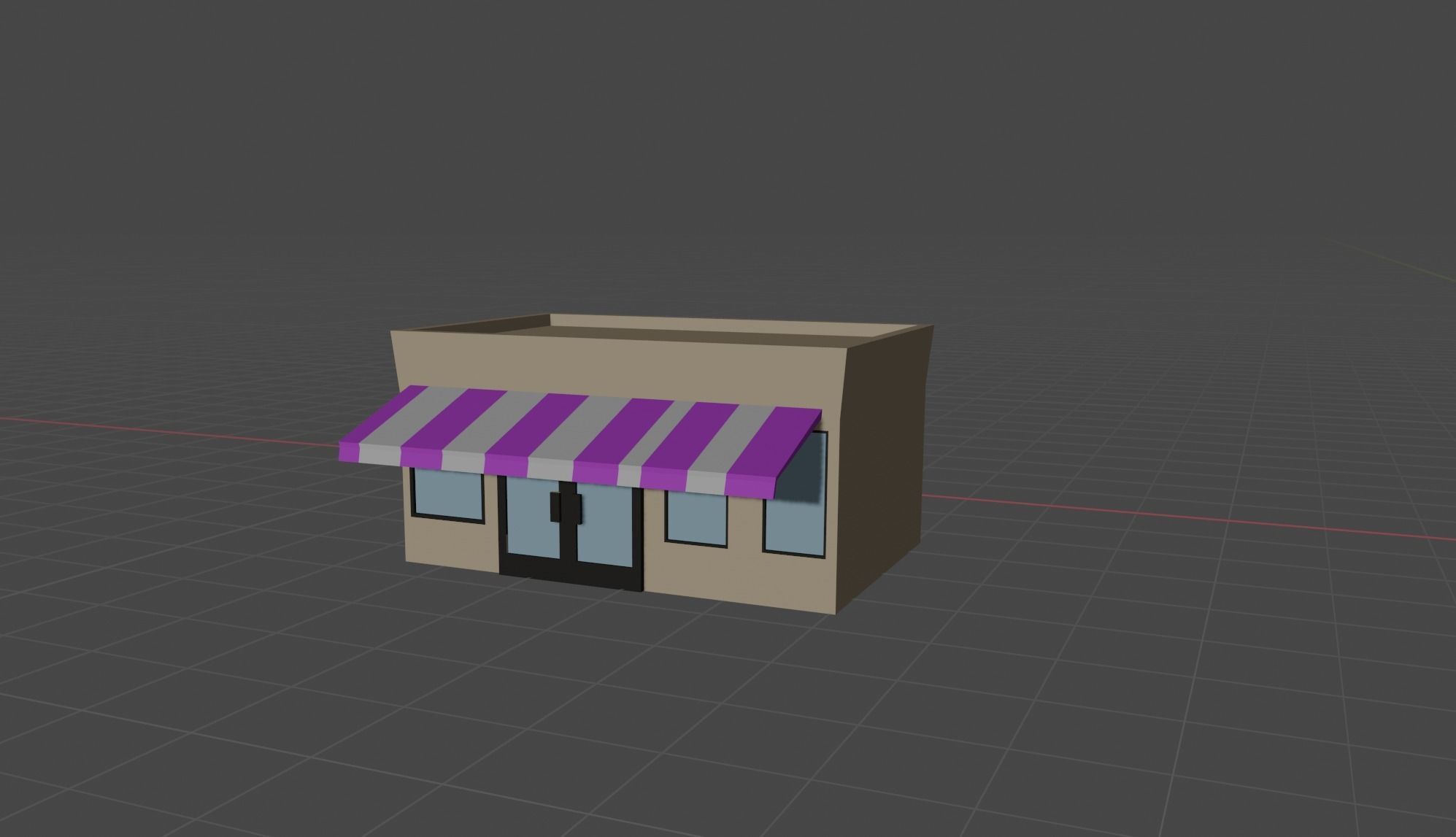 3D model low poly stores pack VR / AR / low-poly | CGTrader